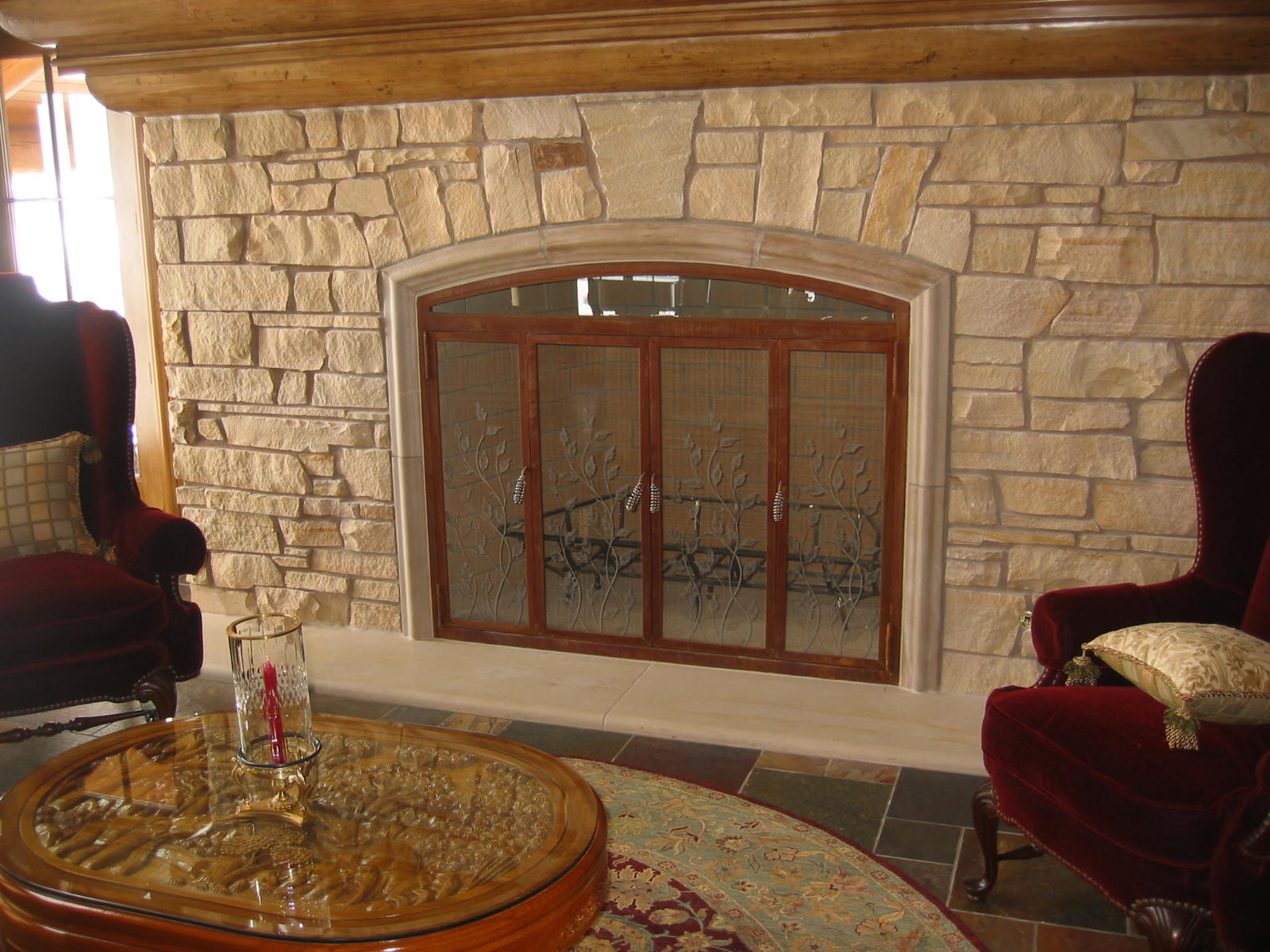 Glass Fireplace Screens - Custom Design - Utah | Sawyer Glass